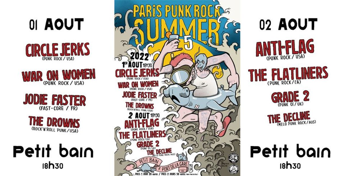 Paris Punk rock summer 5 - Petit bain Paris 2022 (Circle Jerks / Anti ...